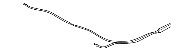 51237184454 - 2004-2010 BMW Release Cable Extension (51-23-7-184-454 ...