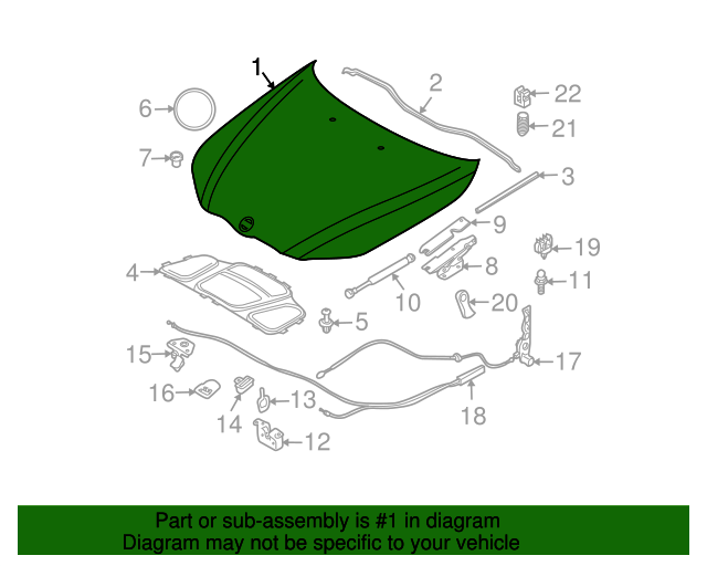 Genuine BMW 41-61-7-111-385 | Hood | FREE Shipping on Most Orders $499 ...