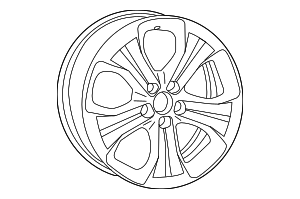 2017-2019 Jeep Compass Wheel, Alloy 5VC271XFAA | TascaParts.com