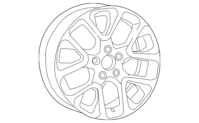 2017-2020 Jeep Compass Wheel, Alloy 6ZR932X8AA | TascaParts.com