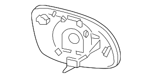 230-810-08-21 - Mirror Glass - Right 2003-2009 Mercedes-Benz | Mercedes ...