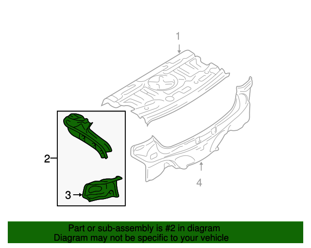 Mazda OEM Gutter Part# GK2A-70-440B | OEM Vehicle Parts