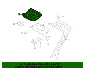 206-906-73-00 - Reading Light 2022-2024 Mercedes-Benz | AutoNationParts.com