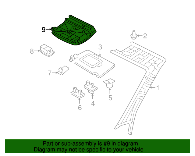 206-906-73-00 - Reading Light 2022-2024 Mercedes-Benz | AutoNationParts.com