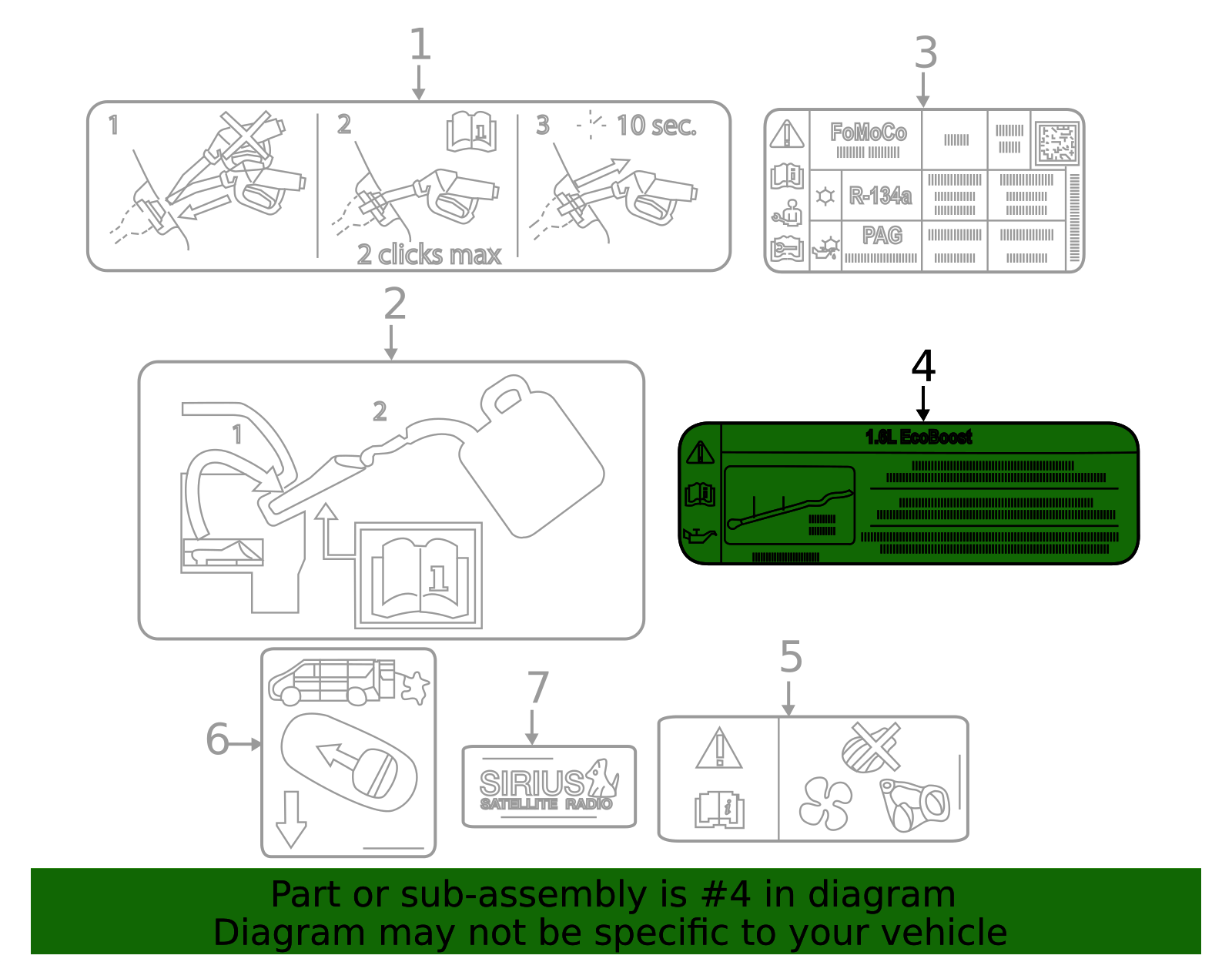 2014-2019 Ford Spec Label EU5Z-6A619-A | OEM Parts Online