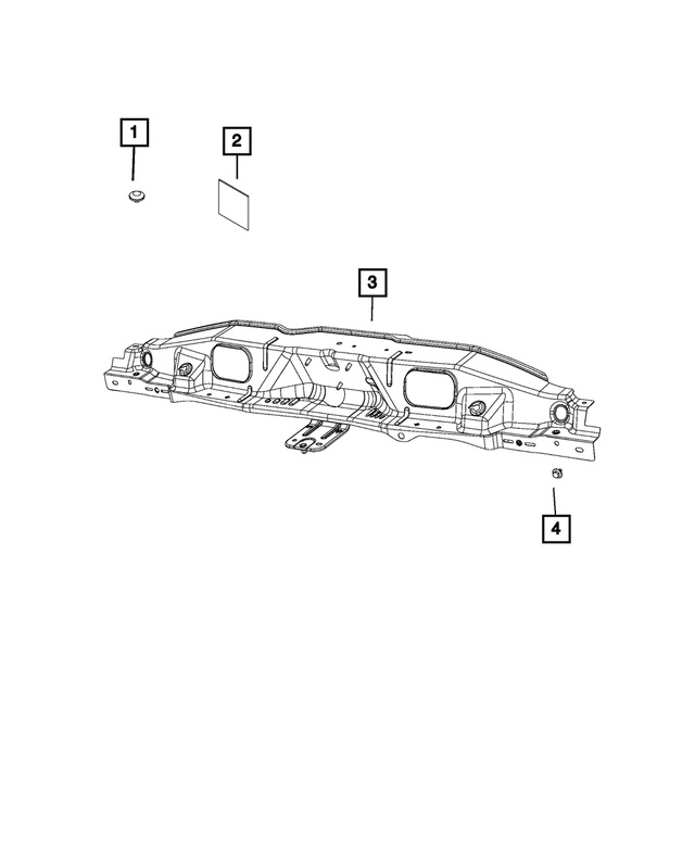 2023-2024 Ram Headlamp Support 68604706AB | My Mopar Parts