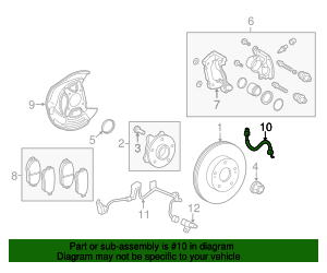 2006-2013 Lexus Brake Hose 90947-02E49 | OEM Parts Online