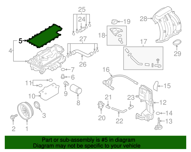 Gasket For Oil Sump 0PB-115-476-E | Sunset Porsche Parts