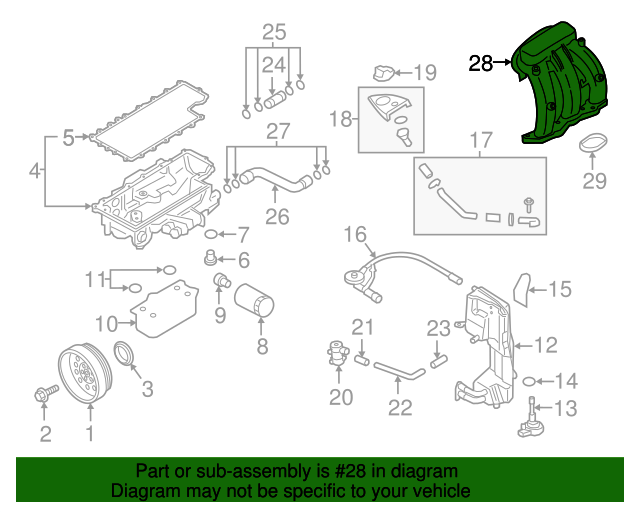 2014-2019 Porsche 911 Intake Manifold 9A1-110-015-95 | Sunset Porsche Parts