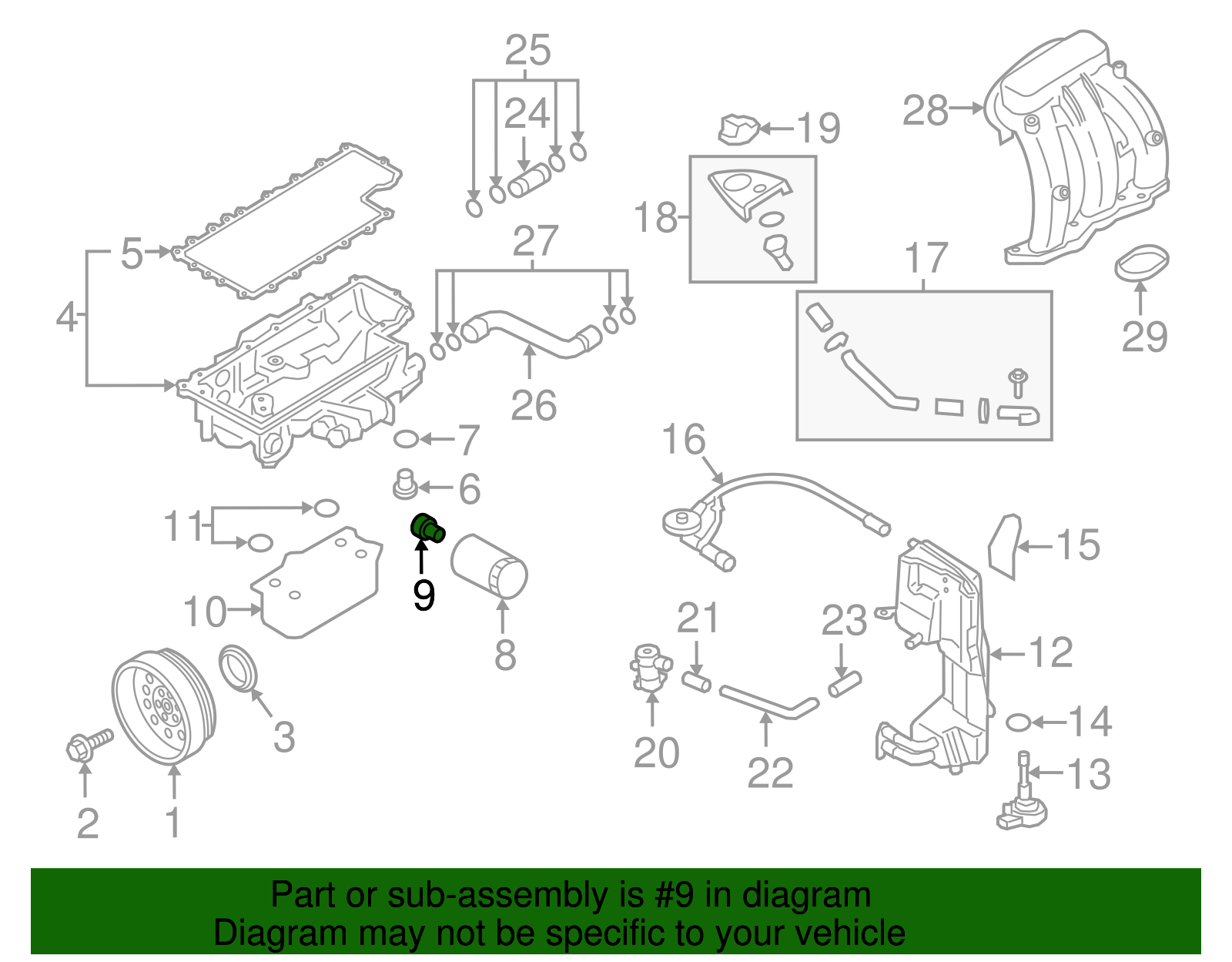 2015-2024 Porsche Engine Oil Filter Adapter 0PB-115-406 | Sunset ...