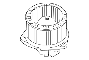 2004-2011 GM Heating and Air Conditioning Blower Motor with Wheel ...