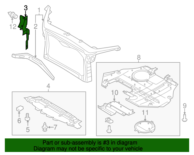 2010-2012 Ford Fusion OEM NEW Ford 2010-2012 Fusion Hybrid Sedan Driver ...