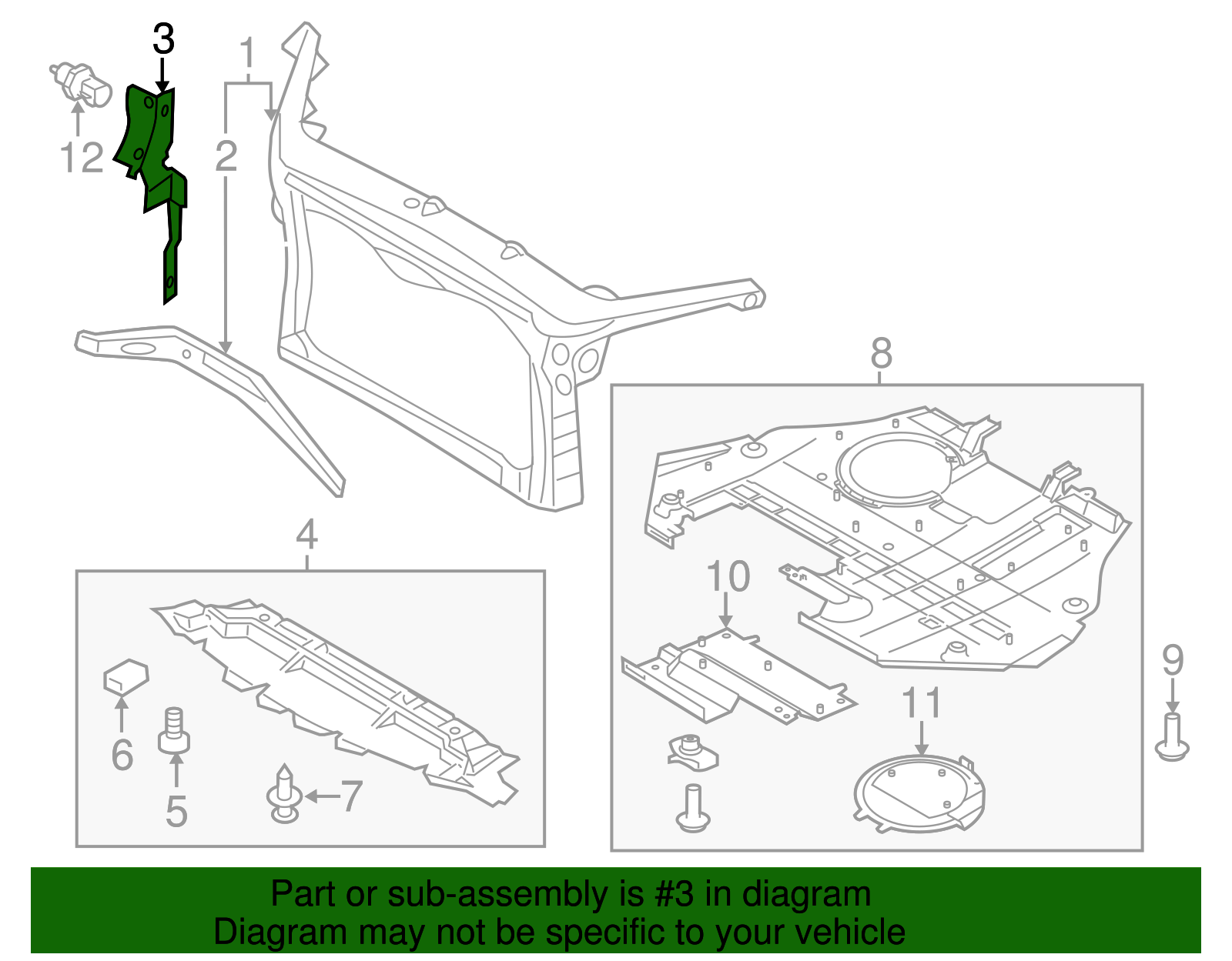 Genuine OEM Ford Part - Air Deflector AE5Z-8310-A | Genuine OEM Ford ...