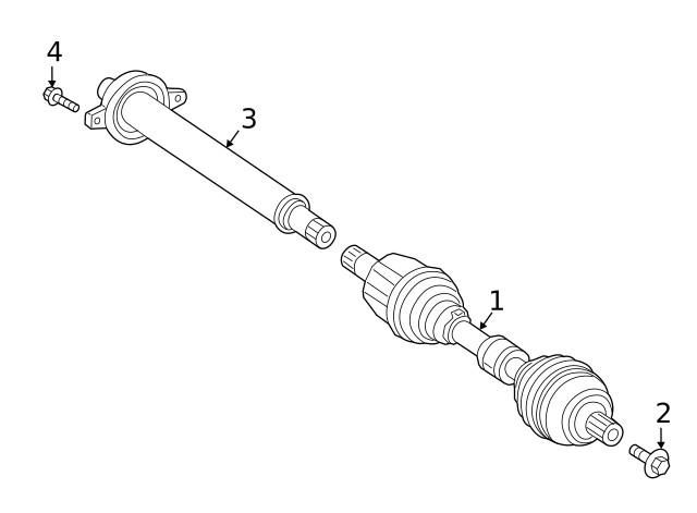 2019-2022 Mercedes-Benz A 220 Axle Assembly 177-330-07-00 | MB Parts Center