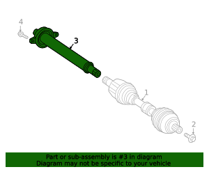 Intermediate Shaft 177-330-64-00 | MB OEM Parts