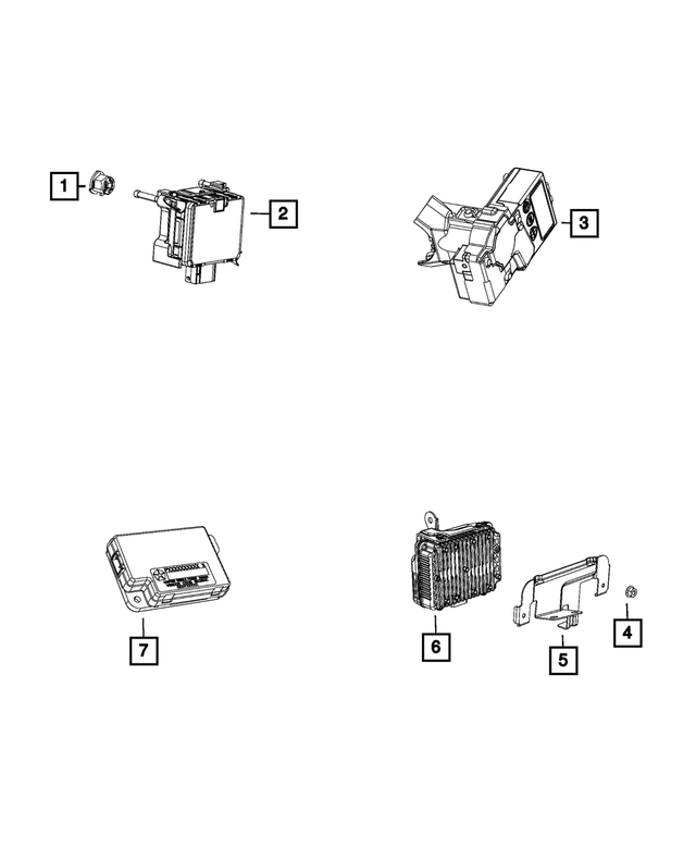 2022 Jeep Renegade Collision Module 68536883AA | Mopar Estores