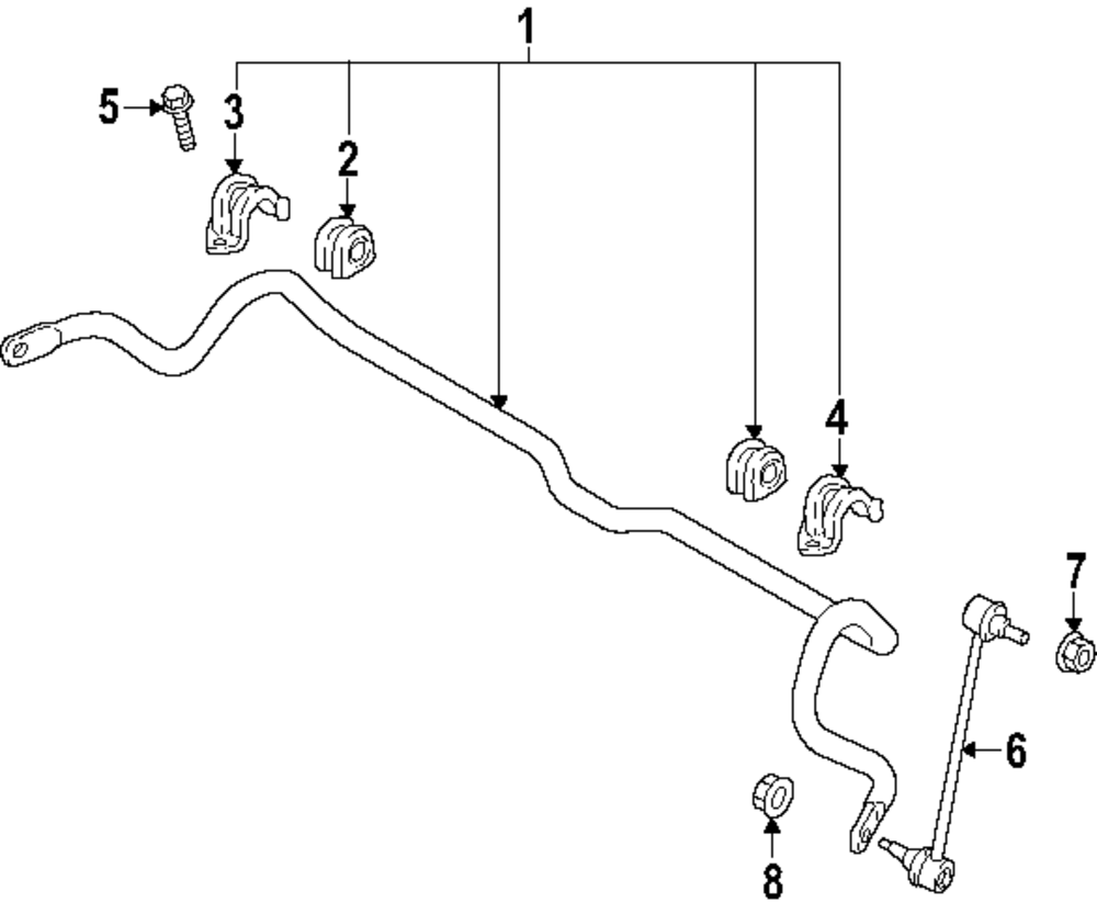 2024-2025 Hyundai Stabilizer Link 54830-BE000 | OEM Parts Online