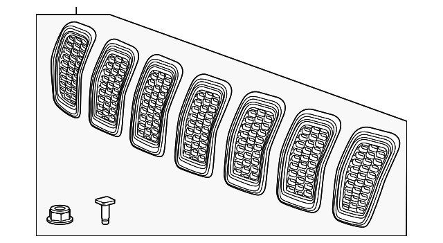 2019-2020 Jeep Cherokee Grille Assembly 6AZ88XS9AB | TascaParts.com