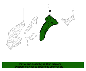 41217347020 - 2014-2020 BMW Outer Wheelhouse (41-21-7-347-020) | BMW of ...