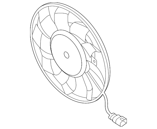 8W0-959-455-AE - Fan & Motor 2018-2024 Audi | Audi OEM Parts