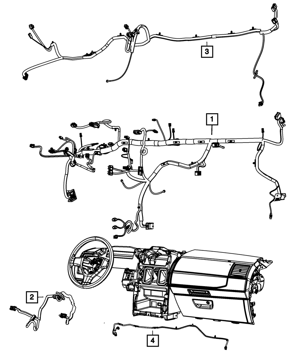 Jumper Wiring for 2013-2018 Mopar | OEM Mopar 68095957AA | Mopar OEM ...
