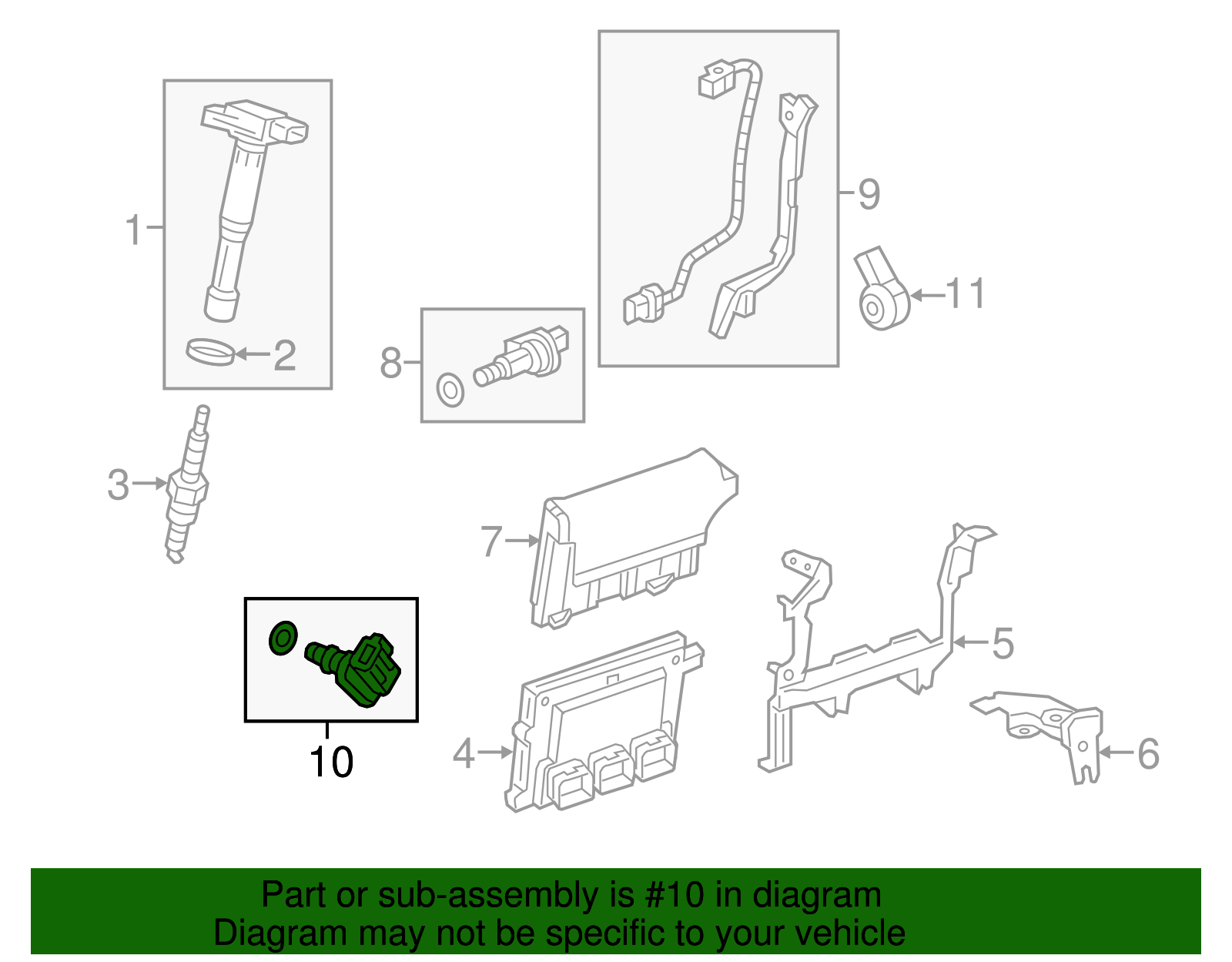 2009-2015 Acura Camshaft Position Sensor 37510-R40-A01 | OEMAcuraPart
