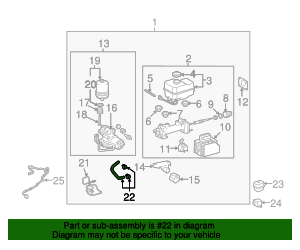 2003-2009 Toyota Brake Hydraulic Hose 90947-02F19 | Toyota Parts Center