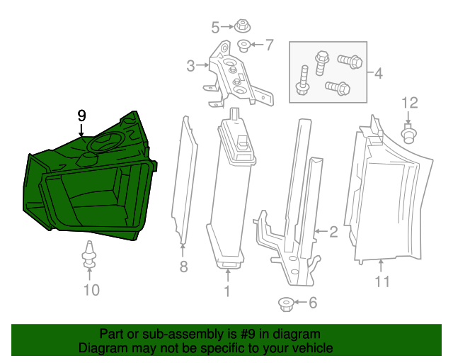 2016-2019 Cadillac CTS Duct 84155849 | GMPartsDirect.com
