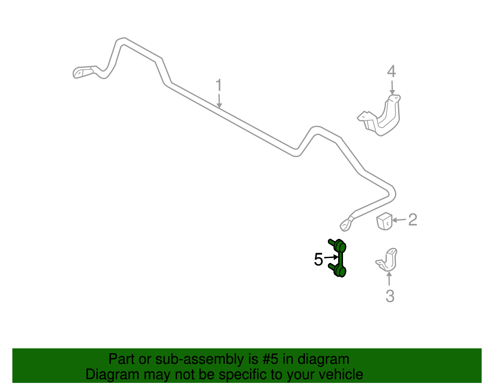2003-2008 Subaru Stabilizer Link 20470SA011 | Subaru Parts Store