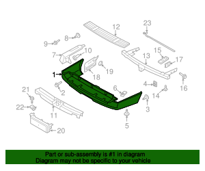 Genuine OEM Ford Part - Bumper Cover 7L1Z-17K835-AA | Genuine OEM Ford ...