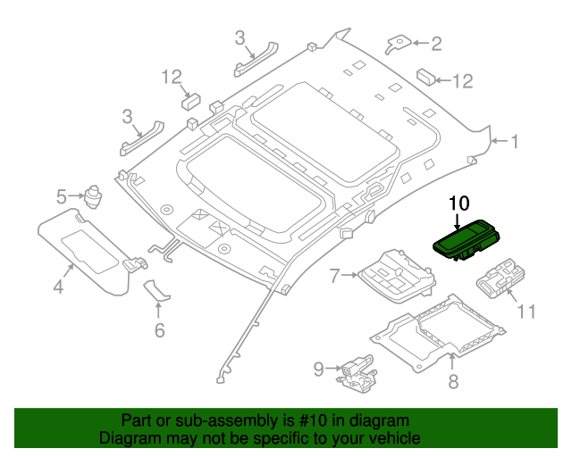 2015-2023 Nissan Reading Lmp Assembly 26460-3GH0A | Ziegler Nissan of ...