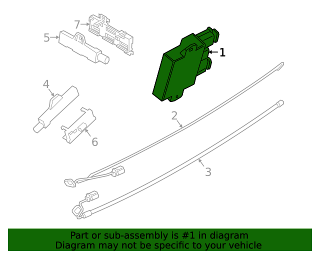 61355a69f87 - Control Unit Smart Opener 613023 (61-35-5-A69-F87) | BMW ...