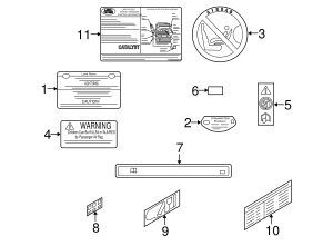 2004 Land Rover Range Rover Emission Label BAC500780 | JaguarParts.com