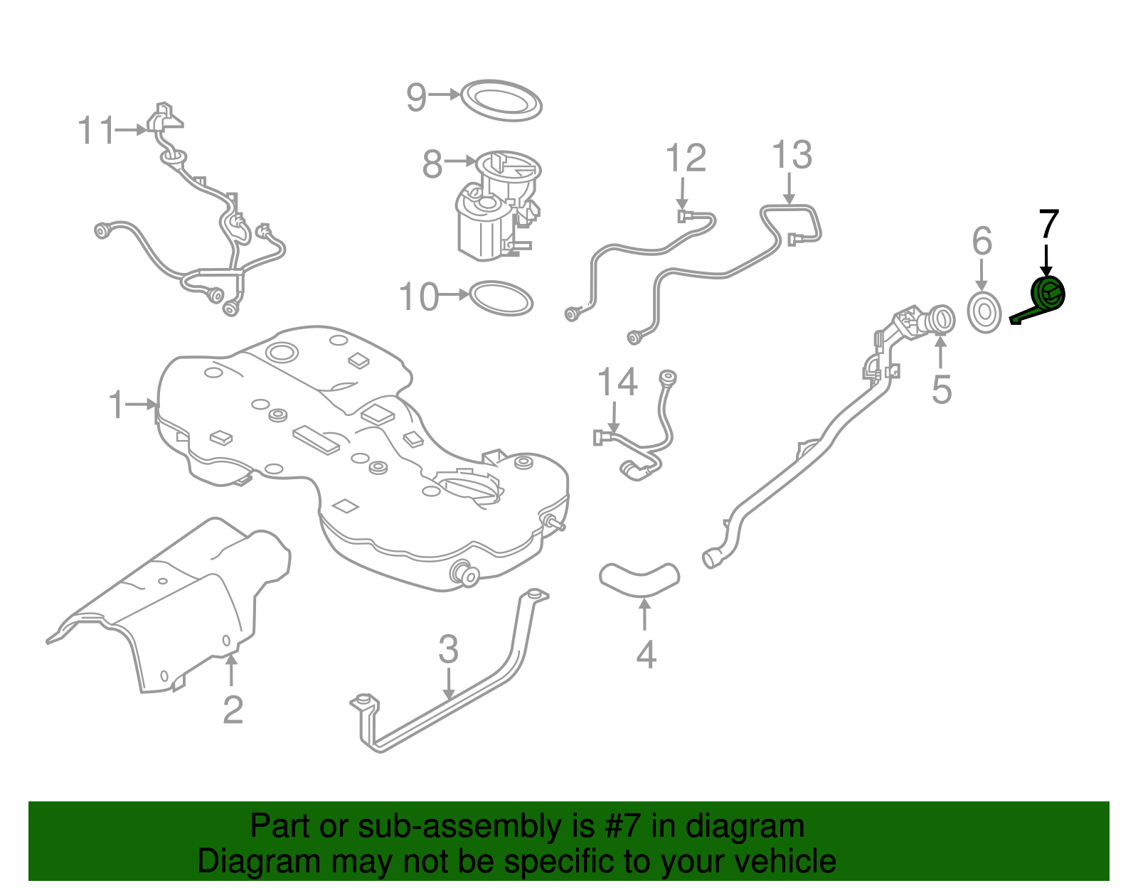 2017-2019 Infiniti QX30 Fuel Cap 17251-5DC0A | OEM Parts Online