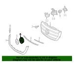 000-888-01-60-64 - Grille Emblem Bracket 2019-2024 Mercedes-Benz ...