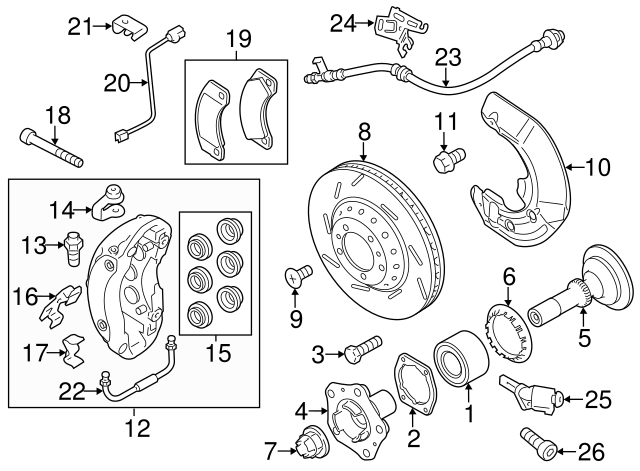 298-615-301-B - Disc Brake Rotor 2010-2016 Porsche Panamera ...