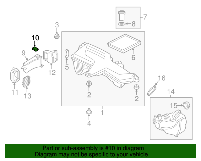 Genuine BMW 13-71-8-573-147 | Inlet Tube Mount | FREE Shipping on Most ...