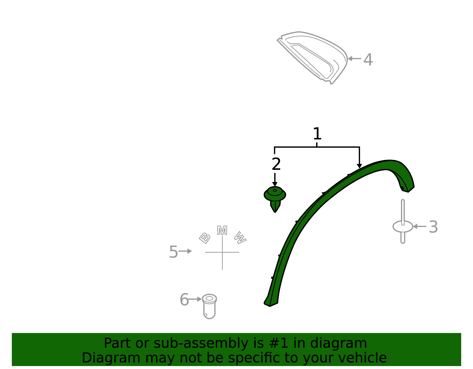2018-2023 BMW X2 Wheel Flare 51-77-8-089-919 | BMW Parts Source