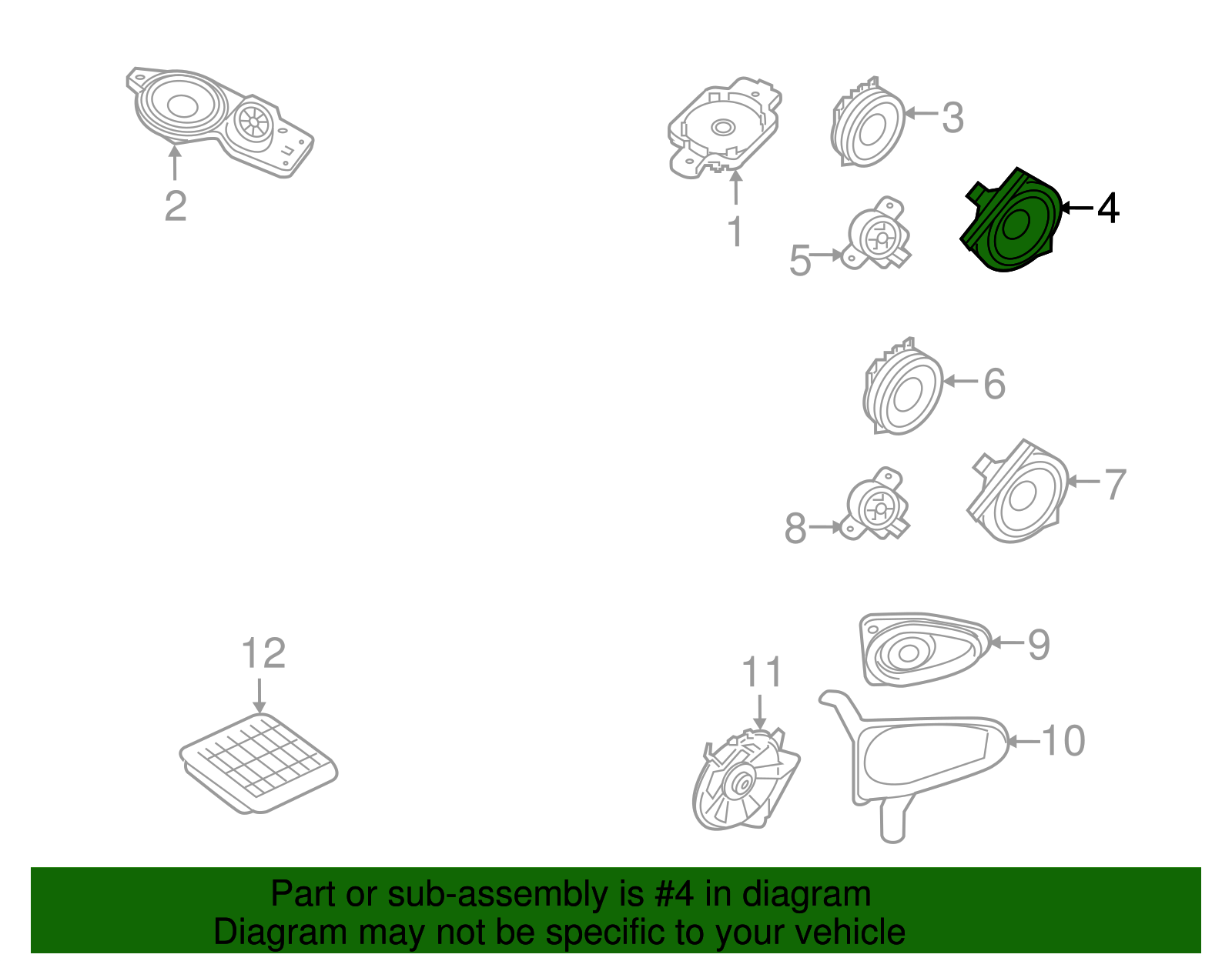 31678738 - Speaker 2016-2025 Volvo | AutoNation Parts