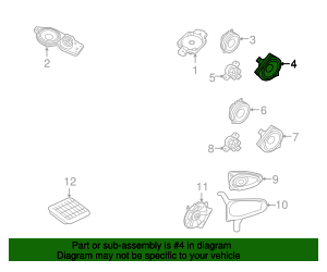 2018-2022 Volvo Front Dr Speaker 31489045 | OEM Parts Online