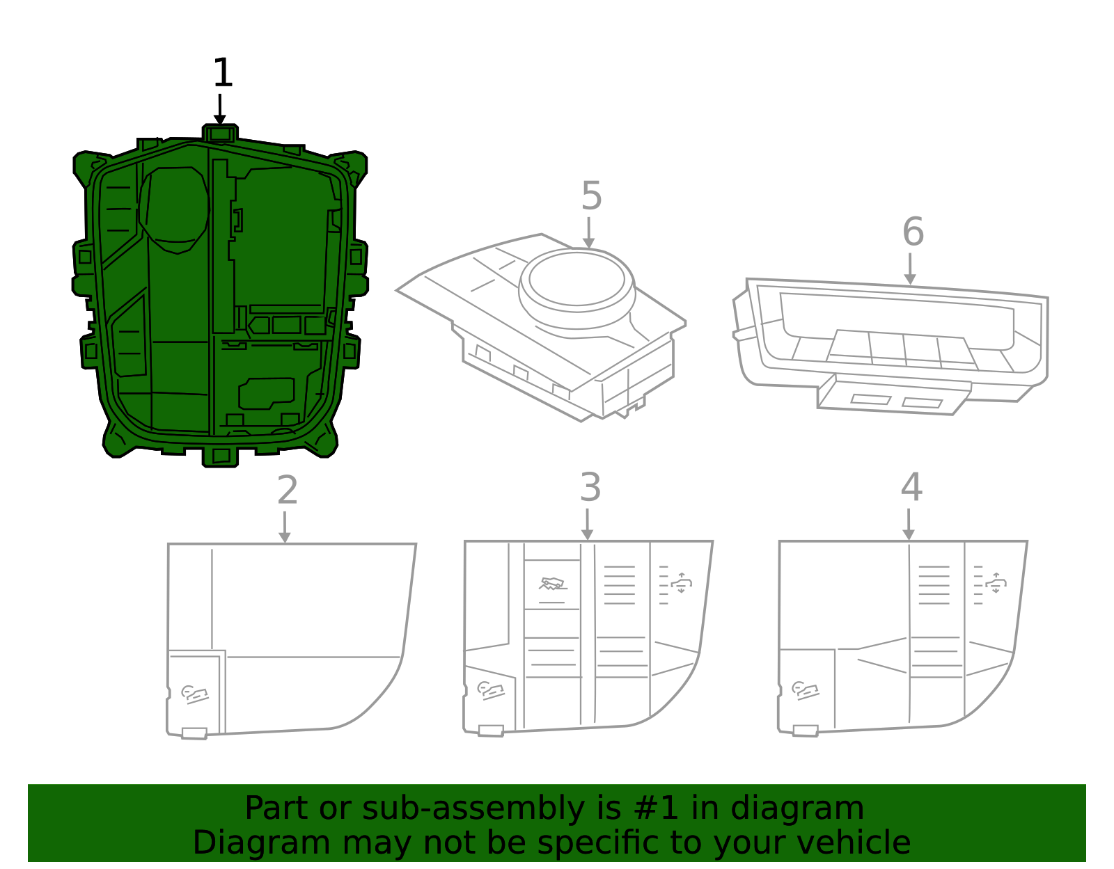 2024 BMW X5 Control Panel 61-31-5-A68-DE7 | OEM Parts Online