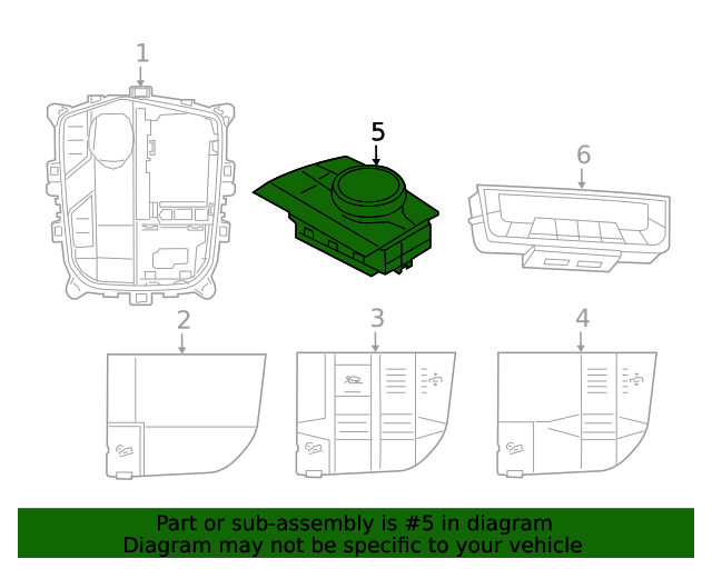 2019-2023 BMW Control Switch 65-82-5-A37-1B3 | AutoNationParts.com