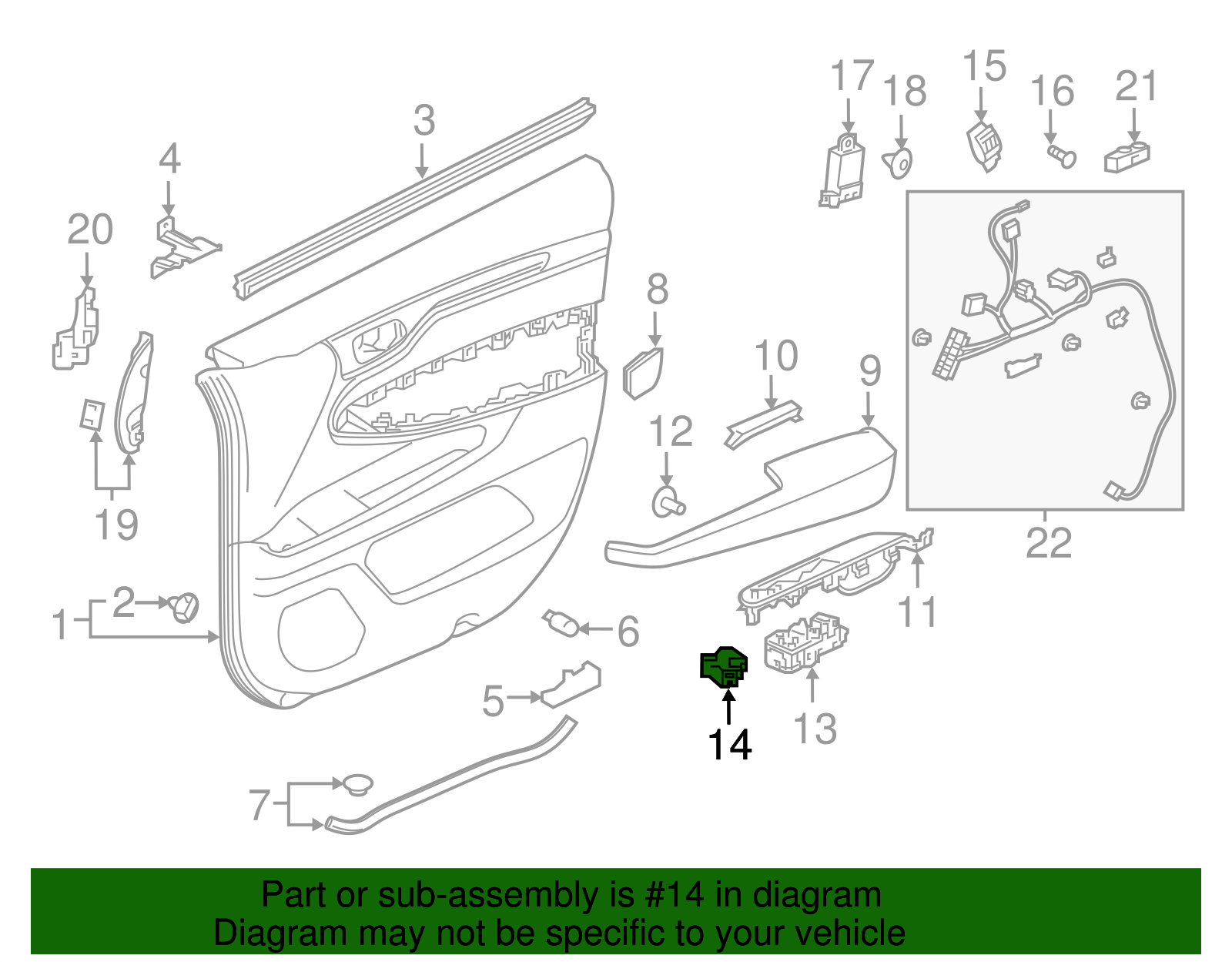 35190-TG7-J01 - 2018-2025 Honda - Mirror Switch | Genuine Honda Parts