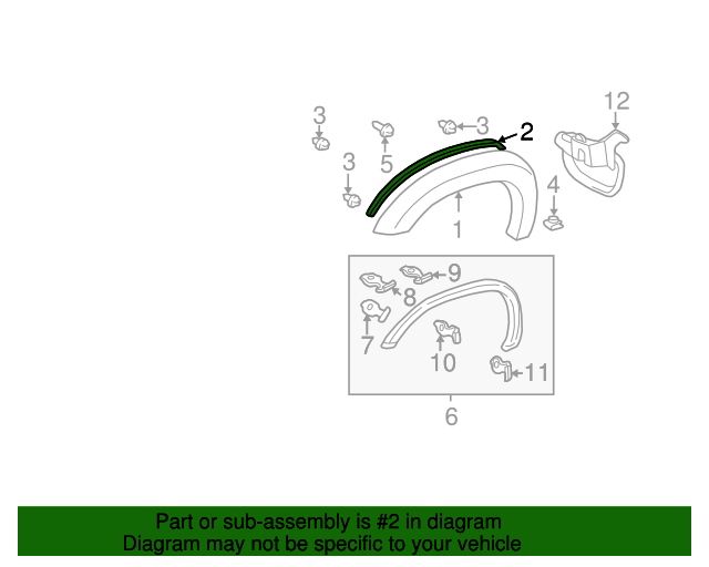 53851-0C030-C0 - Pad - 2000-2006 Toyota Tundra | OEM Genuine Toyota Parts