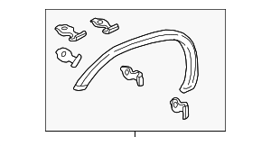 OEM 2000-2006 Toyota Tundra Wheel Opening Molding Part # 75085-0C010 ...
