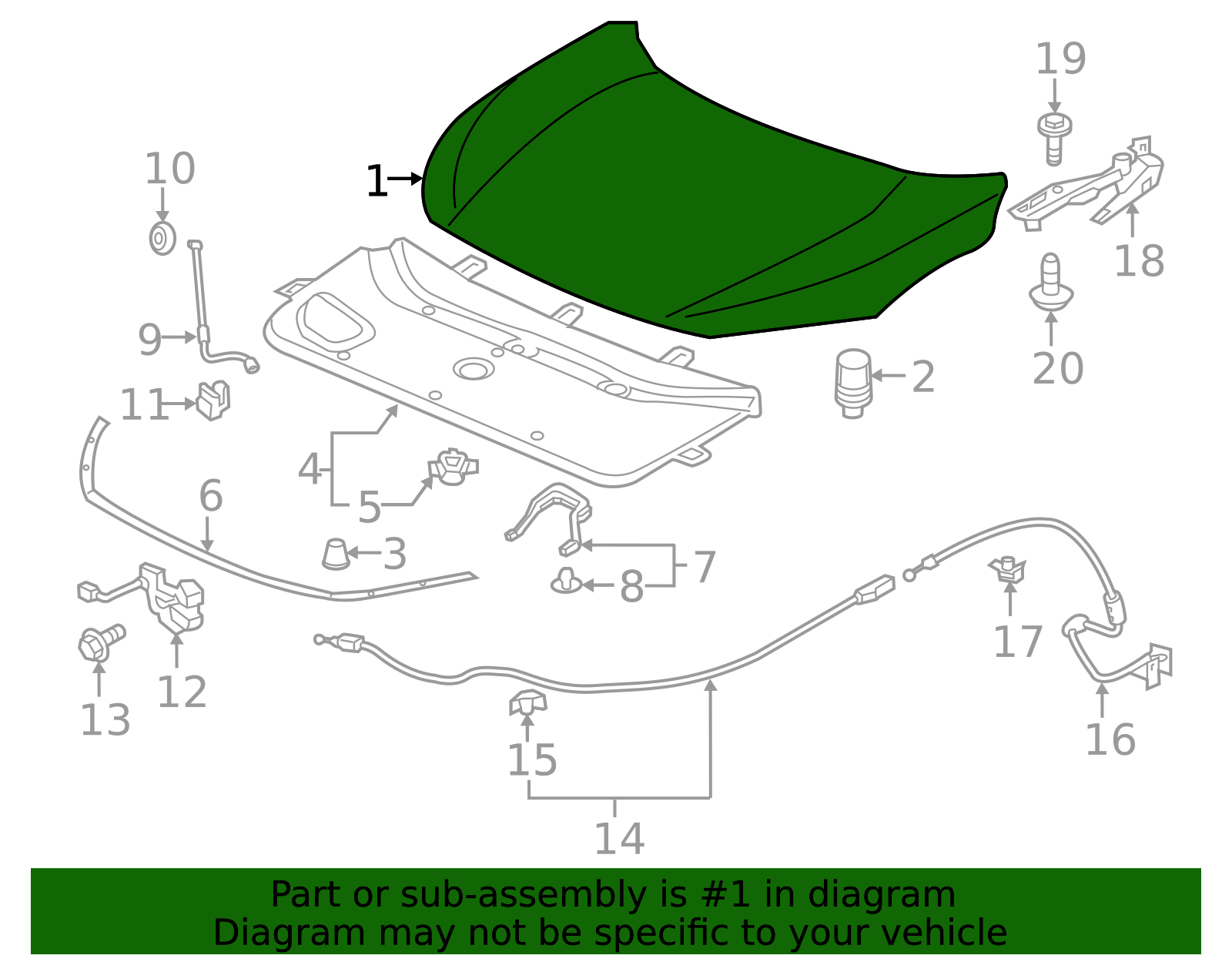60100-TGG-A00ZZ - Hood Panel 2017-2021 Honda Civic | Honda Parts Online
