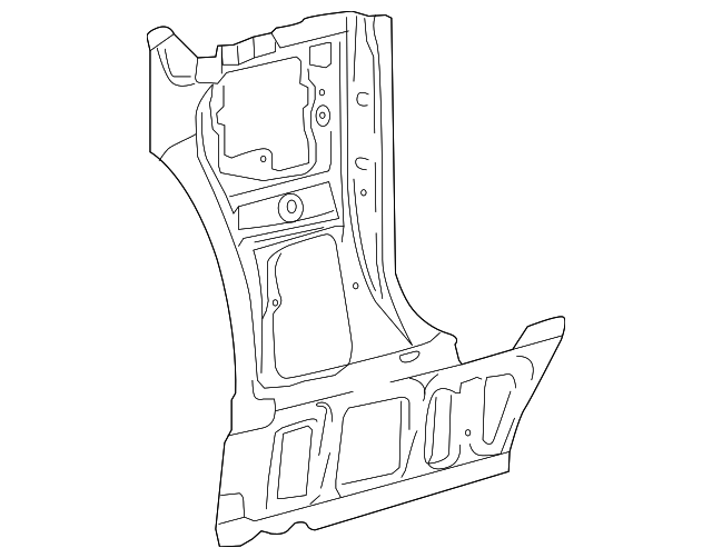 61122-06160 - 2018-2024 Toyota - Inner Hinge Pillar | Sparks Parts