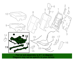 2017-2019 Toyota Highlander Frame Assembly 79102-0E080 | Toyota Parts ...