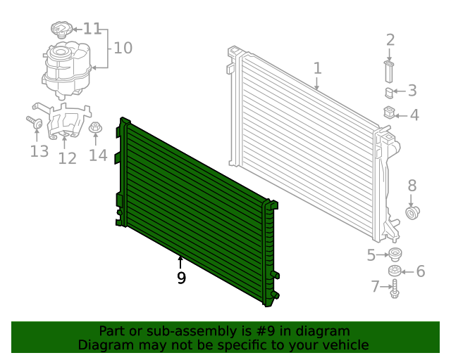 2018-2024 Audi Inter-Cooler 4M0-145-804-BH | Audi USA Parts