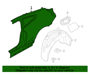 Genuine BMW 41-00-9-879-777 | Quarter Panel | FREE Shipping on Most ...